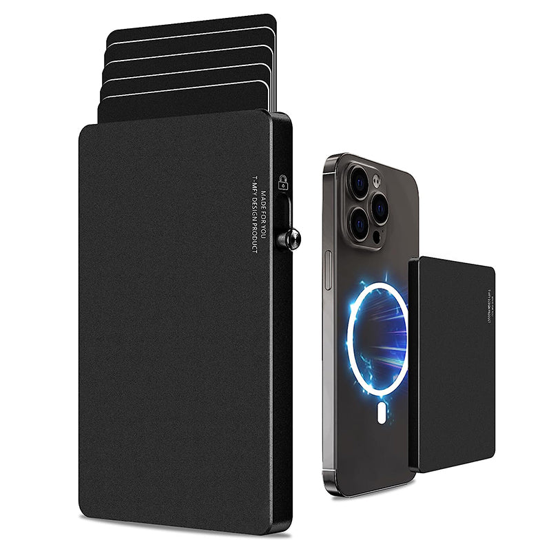 TOYFID All-Aluminum Pop Up Slide Rfid Slim Basic Card personalized wal ...